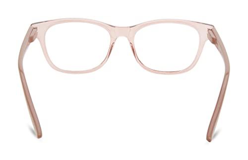 Kenneth Cole REACTION Women's KC1504-B Cat Eye Blue Light Blocking Eyewear Frames, Shiny Pink, 52mm