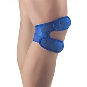 ycsm 1 piece set of knee pads, rubber adjustable breathable anti-collision leg guards, protect the knees and relieve knee pain (color : blue)