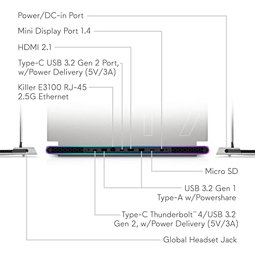 Alienware m16 Gaming Laptop,16" QHD+(2560 x 1600) 240Hz, AMD Ryzen 9-7845HX(Beat i9-12900H), 16GB DDR5 RAM, 1TB SSD, GeForce RTX 4080 12GB GDDR6, AlienFX RGB Backlit KB, Windows 11 Pro, with Mouse