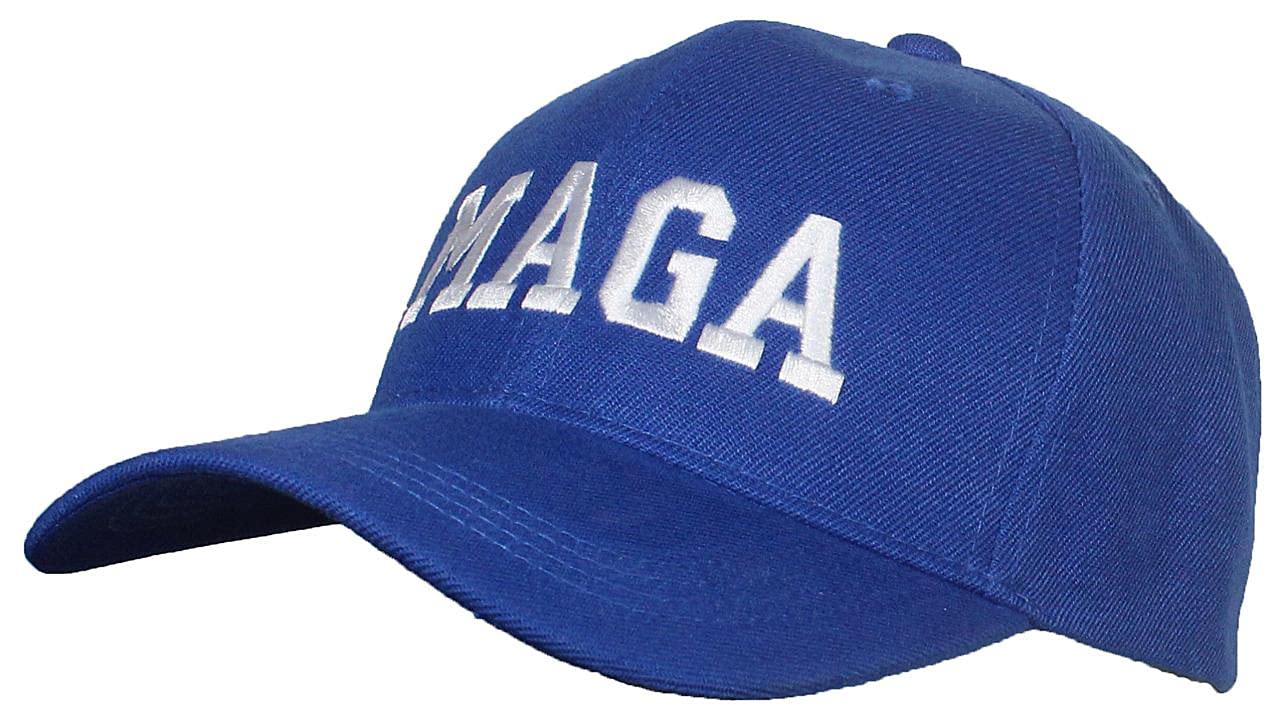 Tropic Hats Adult Embroidered MAGA Donald Trump Adjustable Ballcap - Royal Blue