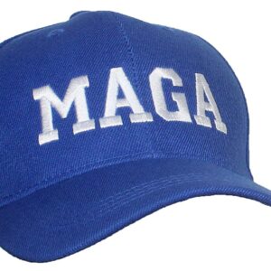 Tropic Hats Adult Embroidered MAGA Donald Trump Adjustable Ballcap - Royal Blue