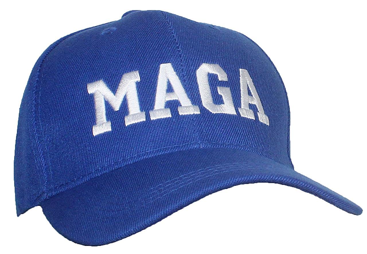 Tropic Hats Adult Embroidered MAGA Donald Trump Adjustable Ballcap - Royal Blue