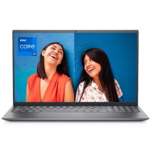 dell inspiron 15 5510 15.6 inch laptop, fhd non-touch display - intel core i7-11390h, 8gb ddr4 ram, 512gb ssd, nvidia geforce mx450 graphics, windows 11 home - platinum silver