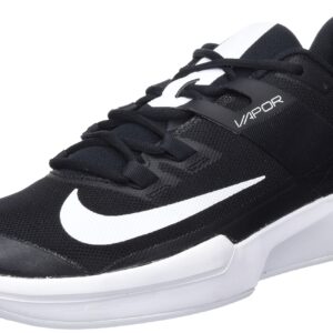 Nike Men's Hard Court Tennis Shoes, Black White, 42.5 EU