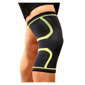 ycsm 1pcs fitness running cycling knee support braces elastic nylon sport compression knee pad sleeve for basketball volleyball (color : green, size : xxl)