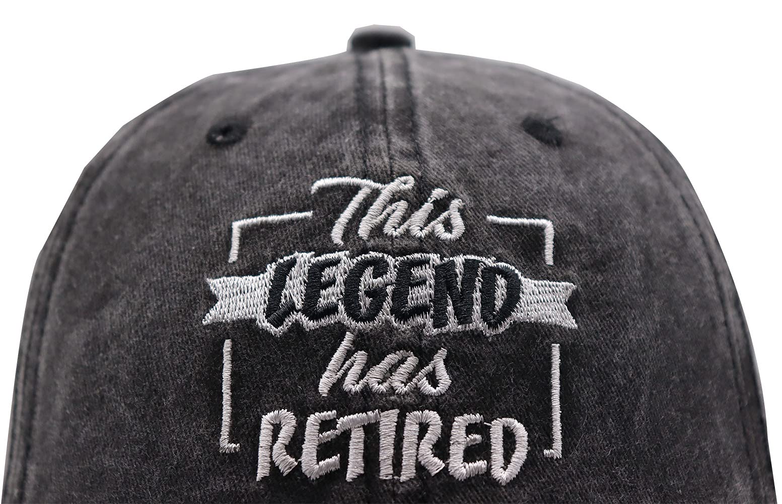 Funny Retirement Gifts for Men and Women, This Legend Has Retired Baseball Cap, Adjustable Embroidered Vintage Cotton Denim Hats for Dad, Mom, Grandma, Grandpa