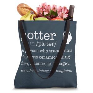 POTTER Dictionary Definition Fun Ceramics Pottery Magic Meme Tote Bag