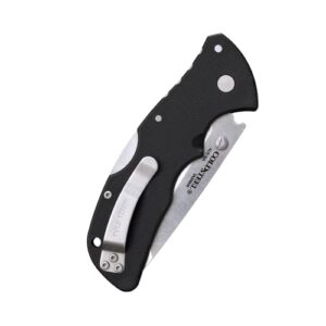 Cold Steel Mini Recon 1 3" AUS10A Tanto Point Blade 4" GFN Handle Folding Knife w/Tri-Ad Lock, Ambidextrous Pocket/Belt Clip