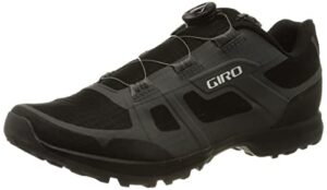 giro gauge boa mountain bike shoe - men's dark shadow/black 42