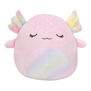 squishmallows official kellytoy 14 inch soft plush squishy toy animals (cressida axolotl glow in the dark)