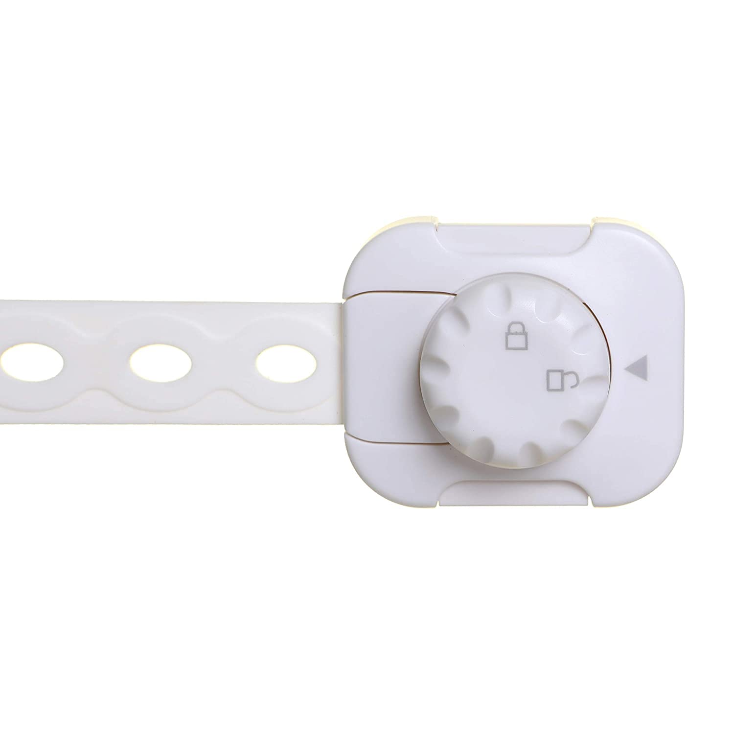 Dreambaby Twist 'N Lock Multipurpose Latch - Child Safety Locks - White - 6 Pack - Model L1435