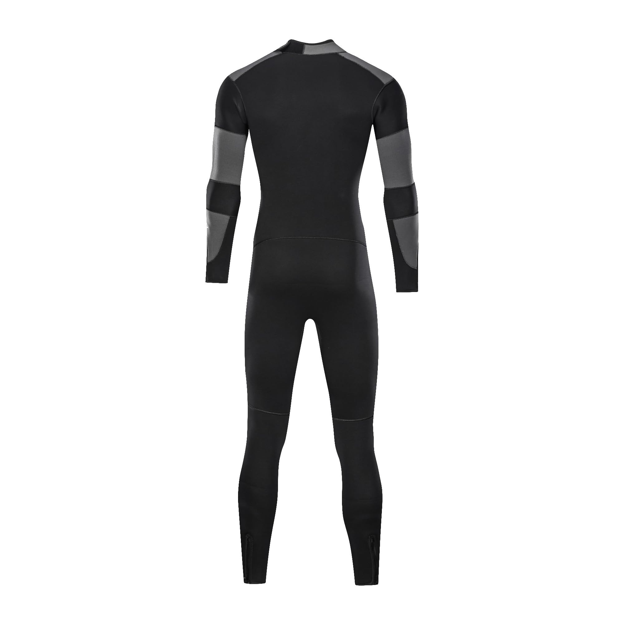 ZCCO Men's 5mm Neoprene Wetsuit - Ultra Stretch Full Body Diving Suit with Front Zip for Snorkeling, Scuba Diving, Swimming and Surfing (MF502-4XL)