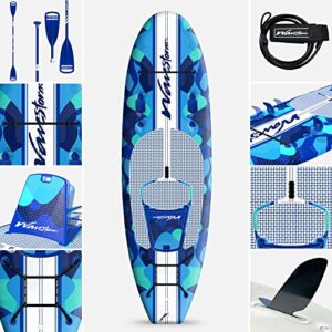 WAVESTORM 9ft6 SUP Kayak Hybrid Stand Up Paddleboard Foam Soft Top SUP for Adults and Kids of All Levels of Paddling Kayak,Blue