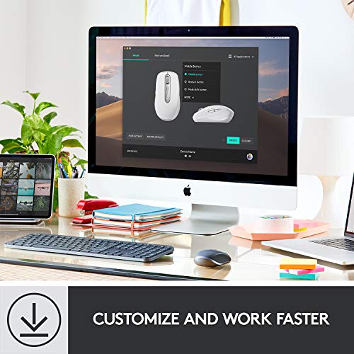 Logitech MX Anywhere 3 for Business – Wireless Mouse, Compact, Ultrafast, Any Surface Tracking, Rechargeable, Logi Bolt Technology, Bluetooth, Windows/Mac/iPad OS - Graphite