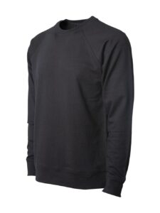 independent trading co. - icon lightweight loopback terry crewneck sweatshirt - ss1000c - 2xl - black