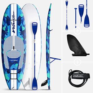 WAVESTORM 9ft6 SUP Kayak Hybrid Stand Up Paddleboard Foam Soft Top SUP for Adults and Kids of All Levels of Paddling Kayak,Blue