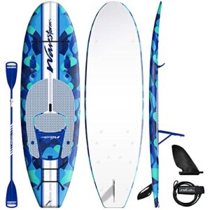 wavestorm 9ft6 sup kayak hybrid stand up paddleboard foam soft top sup for adults and kids of all levels of paddling kayak,blue