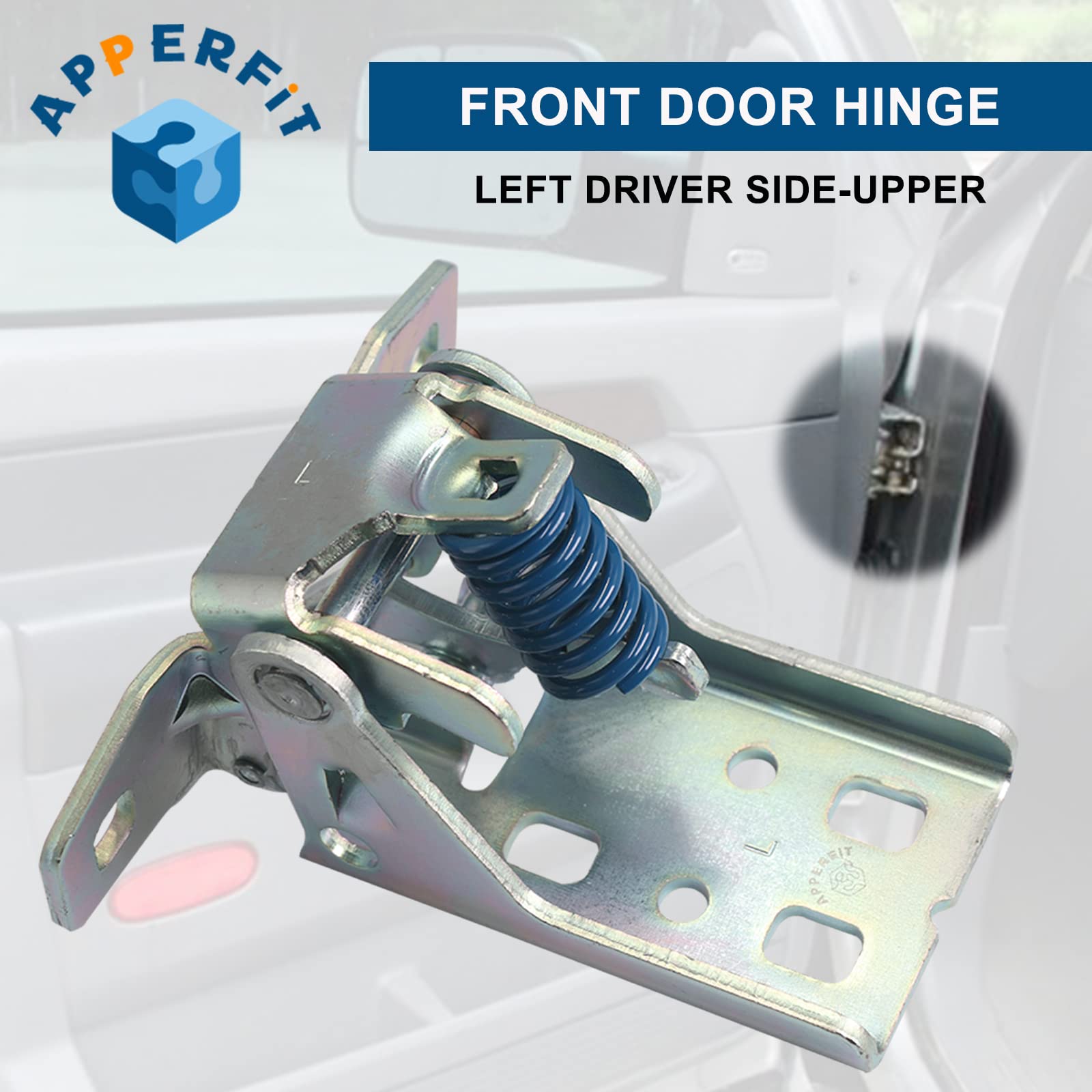 Upper Door Hinge for Front Door Left Driver Side Compatible with Dodge Ram 1500 2500 3500 4500 5500 Dakota Truck Door Parts 2002-2011 Replaces 55275631AB