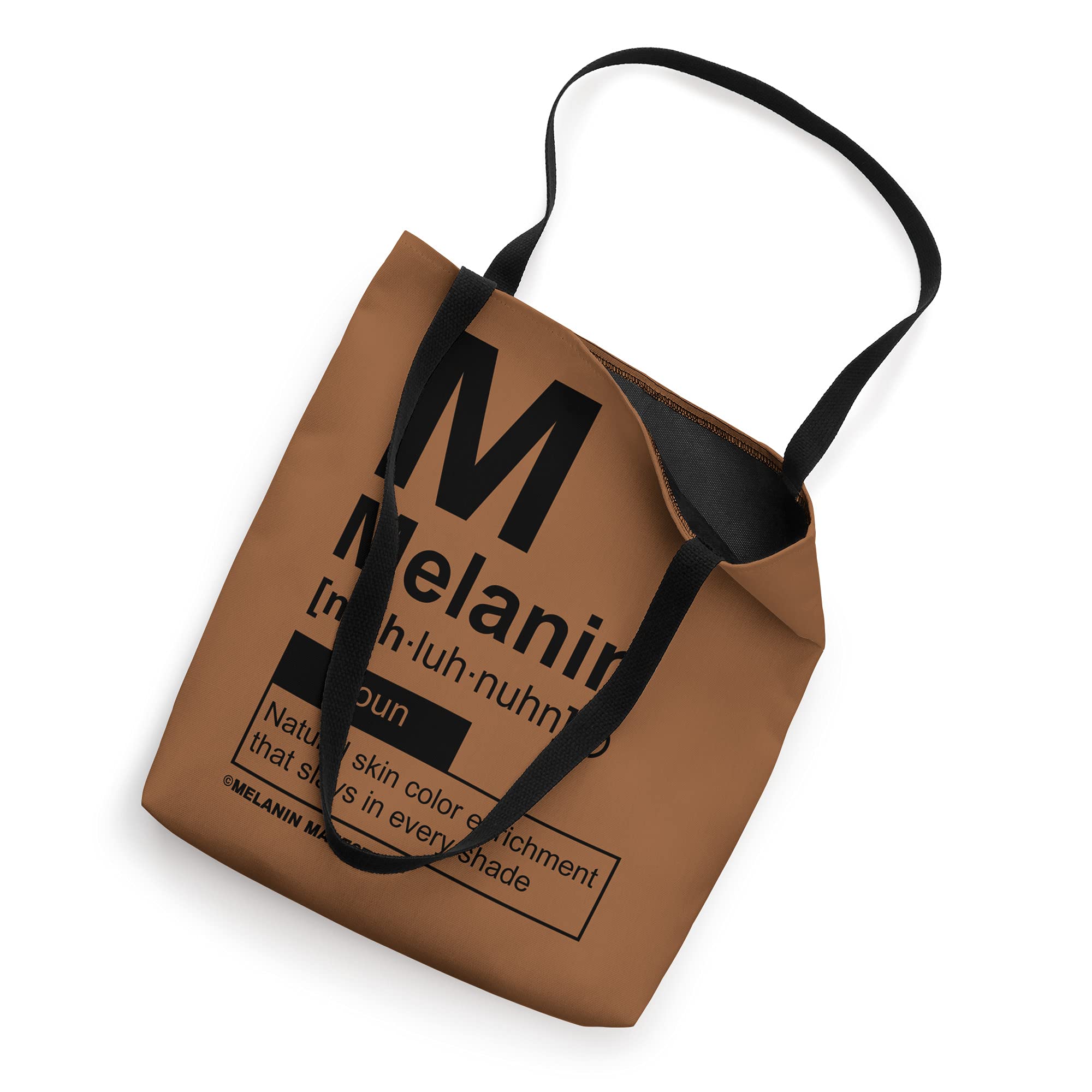 Funny Melanin Definition, Black Girl, African American Woman Tote Bag