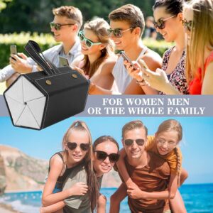 Biovioy Glasses Organizer for Women and Men - Travel Sunglasses Organizer for Multiple Glasses Cases - PU Sunglass Storage Organizer