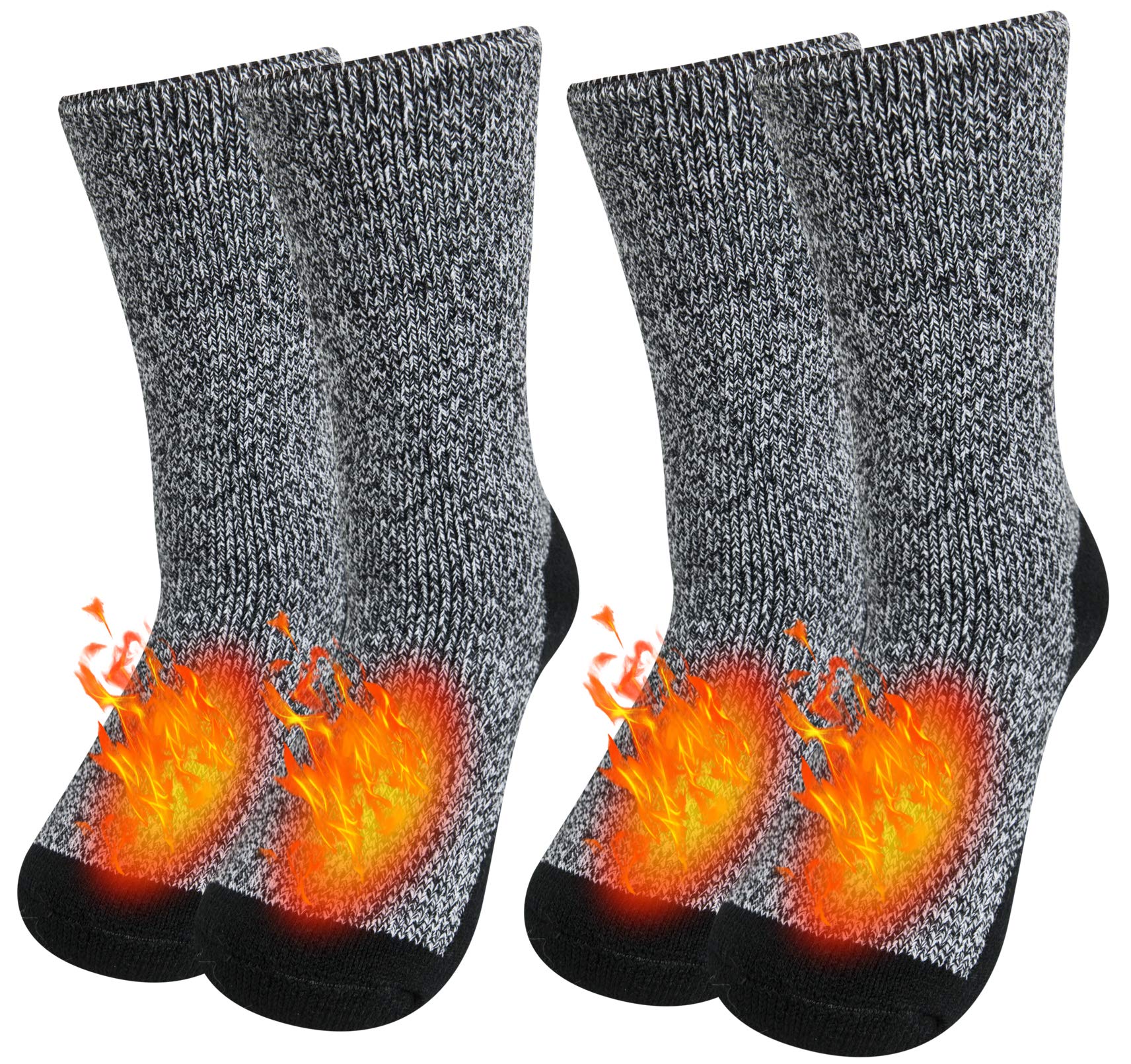 Thermal Socks for Men, Winter Warm Socks Womens for Cold Weather, Outdoor Sports,R-Concrete Grey