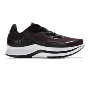 Saucony Men's Endorphin Shift 2 Running Shoe, Black/White Reflexion, 12