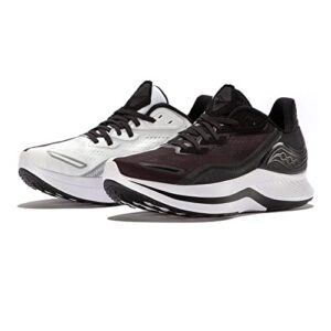 Saucony Men's Endorphin Shift 2 Running Shoe, Black/White Reflexion, 12