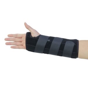 carpal tunnel wrist brace adjustable wrist support brace with splints right hand arm compression hand support for injuries wrist pain sprain sports (color : m, size : left)