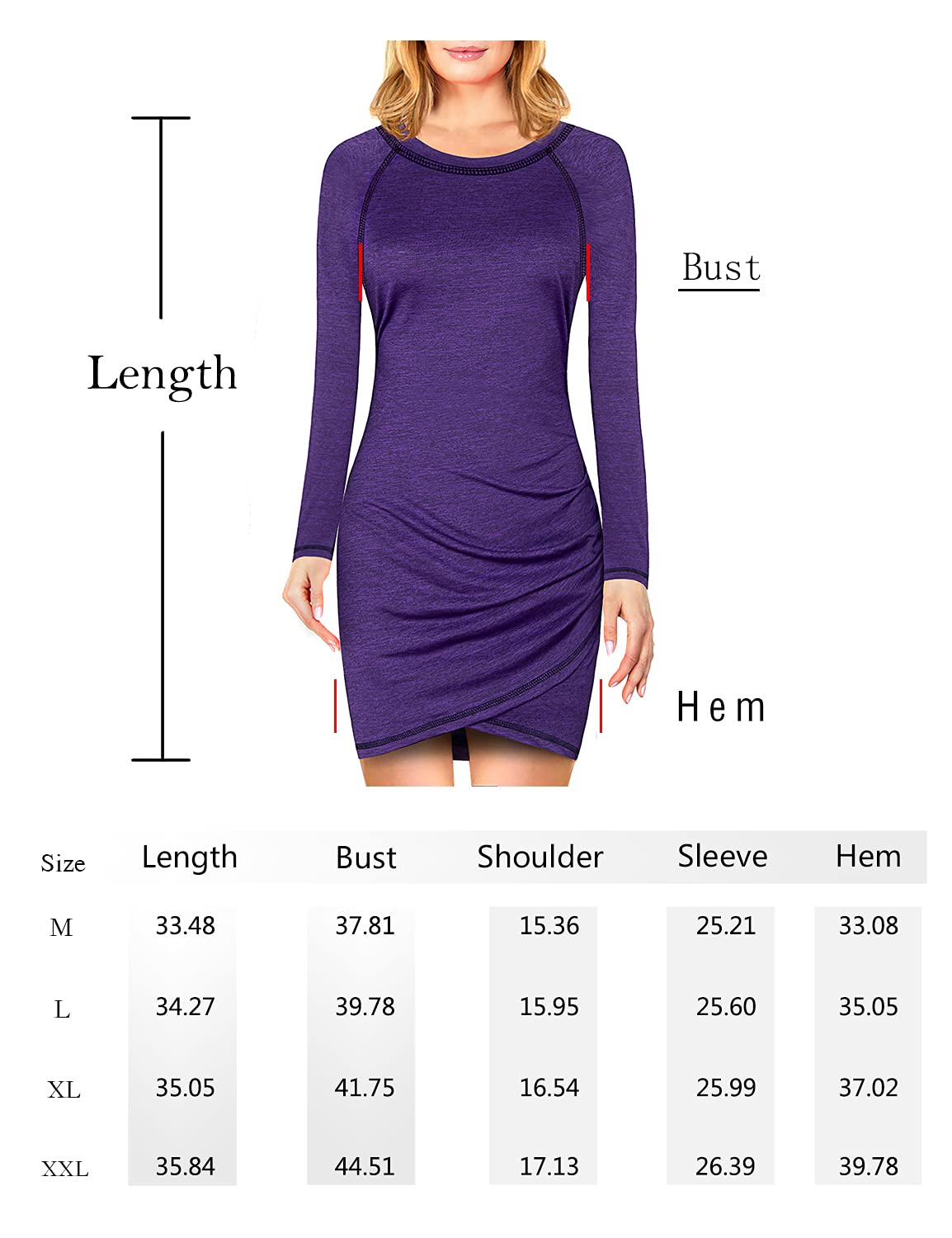 JCZHWQU Athletic Dress for Women 2021, Ladies Fall Casual Long Sleeve Round Neck Slim Fit Irregular Hem Yoga Tee Jersey Soft Breathable Fast Dry Knitted Lounging Running Golf Tennis Dress Blue M