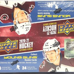 2020/21 Upper Deck Extended Series Retail Box - 24 Packs of 8 Cards - 6 Young Guns Each Box