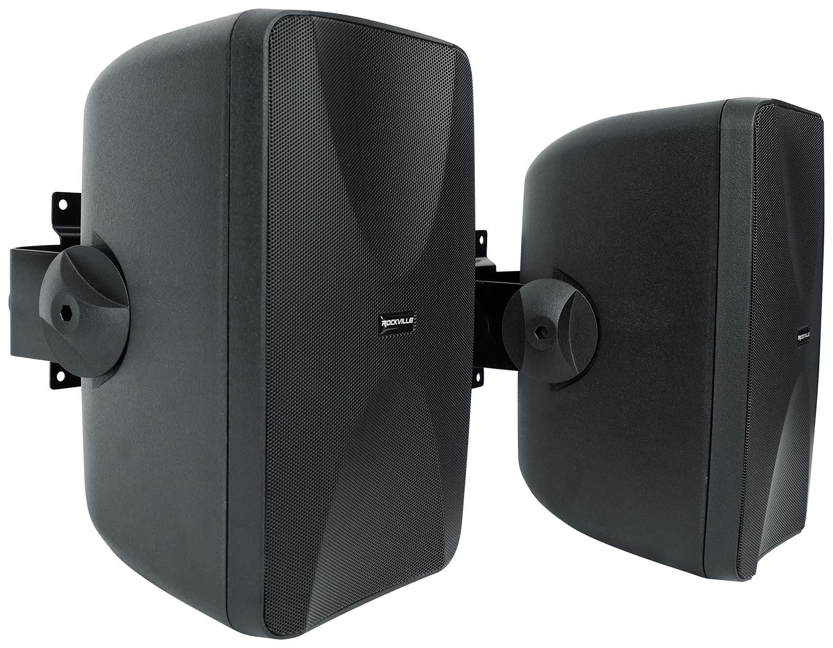 Rockville 2 WET-6525B 6.5" 70V Commercial Indoor/Outdoor Wall Speakers in Black