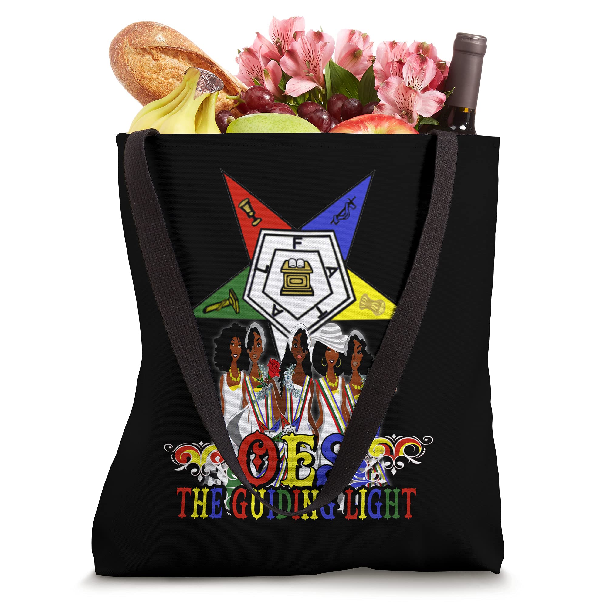 Order Of The Eastern Star OES Ring Diva The Guiding Light Tote Bag