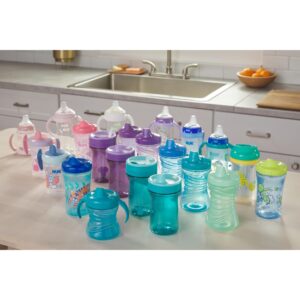 NUK Learner Cup, 10 oz, 2 Pack, 8+ Months﻿ – BPA Free, Spill Proof Sippy Cup