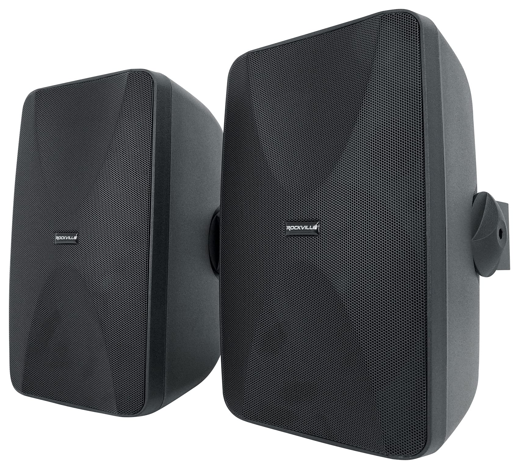 Rockville 2 WET-6525B 6.5" 70V Commercial Indoor/Outdoor Wall Speakers in Black