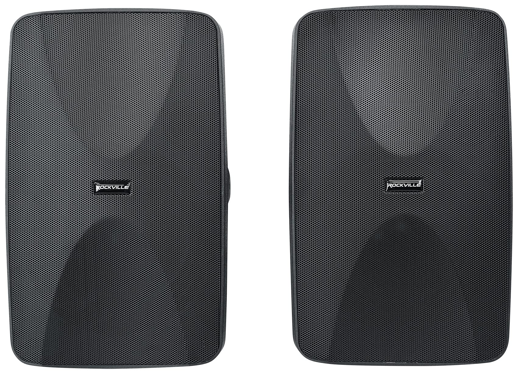 Rockville 2 WET-6525B 6.5" 70V Commercial Indoor/Outdoor Wall Speakers in Black