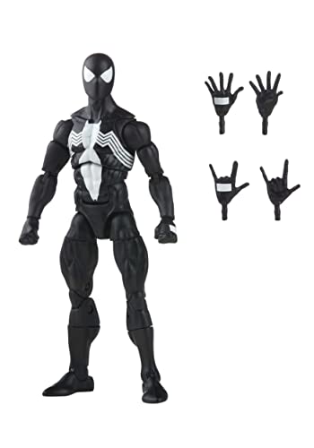 Spider-Man Marvel Legends Series 6-inch Symbiote Action Figure Toy, includes 4 Accessories: 4 Alternate Hands