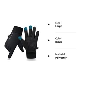 MixcMax Winter Gloves for Men Women - Thermal Running Gloves with Fleece Lining for Cold Weather, Windproof Touchscreen lightweight Warm Gloves for Snow Cycling Driving Walking