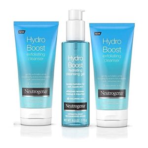 neutrogena hydro boost cleanse & exfoliate set