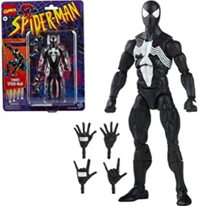 Spider-Man Marvel Legends Series 6-inch Symbiote Action Figure Toy, includes 4 Accessories: 4 Alternate Hands