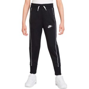 Nike Sportswear Big Kids' (Girls') High-Waisted Tracksuit (LG (14-16 Big Kids), Black/White)