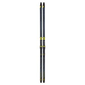 fischer superlite crown ef nordic skis fitness, color: gray/yellow, size: 194 (n41020v-194) bindings are not included