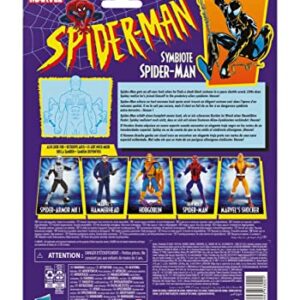 Spider-Man Marvel Legends Series 6-inch Symbiote Action Figure Toy, includes 4 Accessories: 4 Alternate Hands