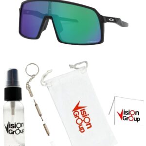 Oakley OO9406 Sutro Sunglasses+ Vision Group Accessories Bundle for mens (Black Ink/Prizm Jade (940603)