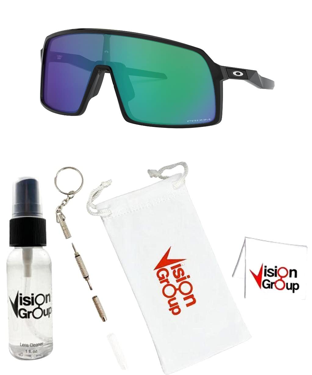 Oakley OO9406 Sutro Sunglasses+ Vision Group Accessories Bundle for mens (Black Ink/Prizm Jade (940603)