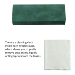 VisionGlobal Hard Shell Eyeglass Case for Eyeglasses and Sunglasses for Men/Women and Kids