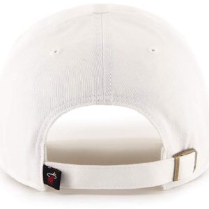 '47 Miami Heat Clean Up Adjustable Strapback White Hat