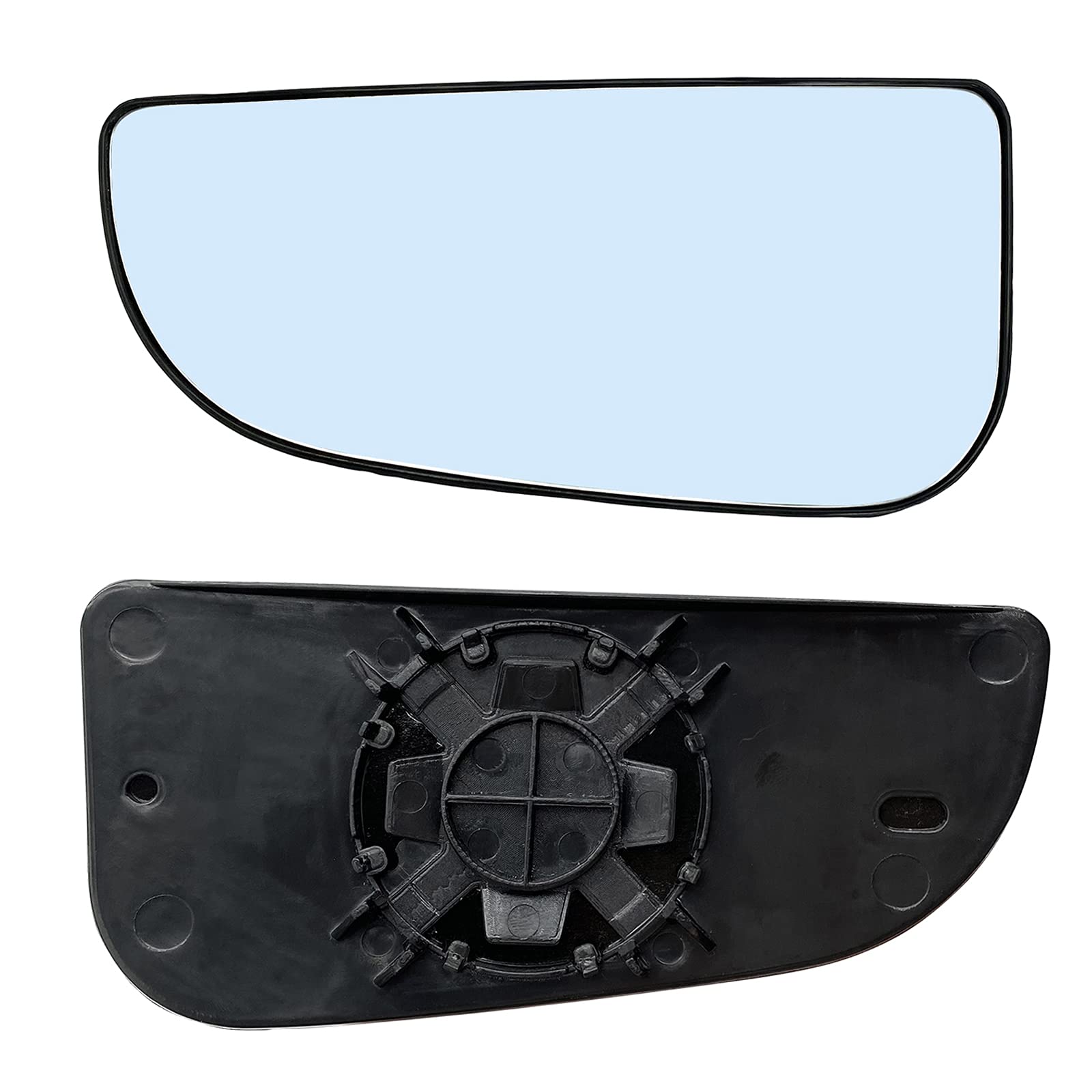 Driver Left Side Lower Mirror Glass Replacement for 2009-2020 Dodge Ram 1500 2500 3500 4500 5500 Towing Mirrors - Side View Convex Lower Mirror Glass with Rear Holder, Replace 68067731AA