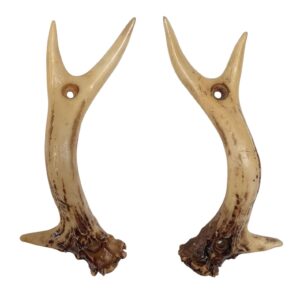 bestgiftever rustic antler pulls (set of 2) 6 inch long in a pair for cabinet drawer door - cabin lodge decor