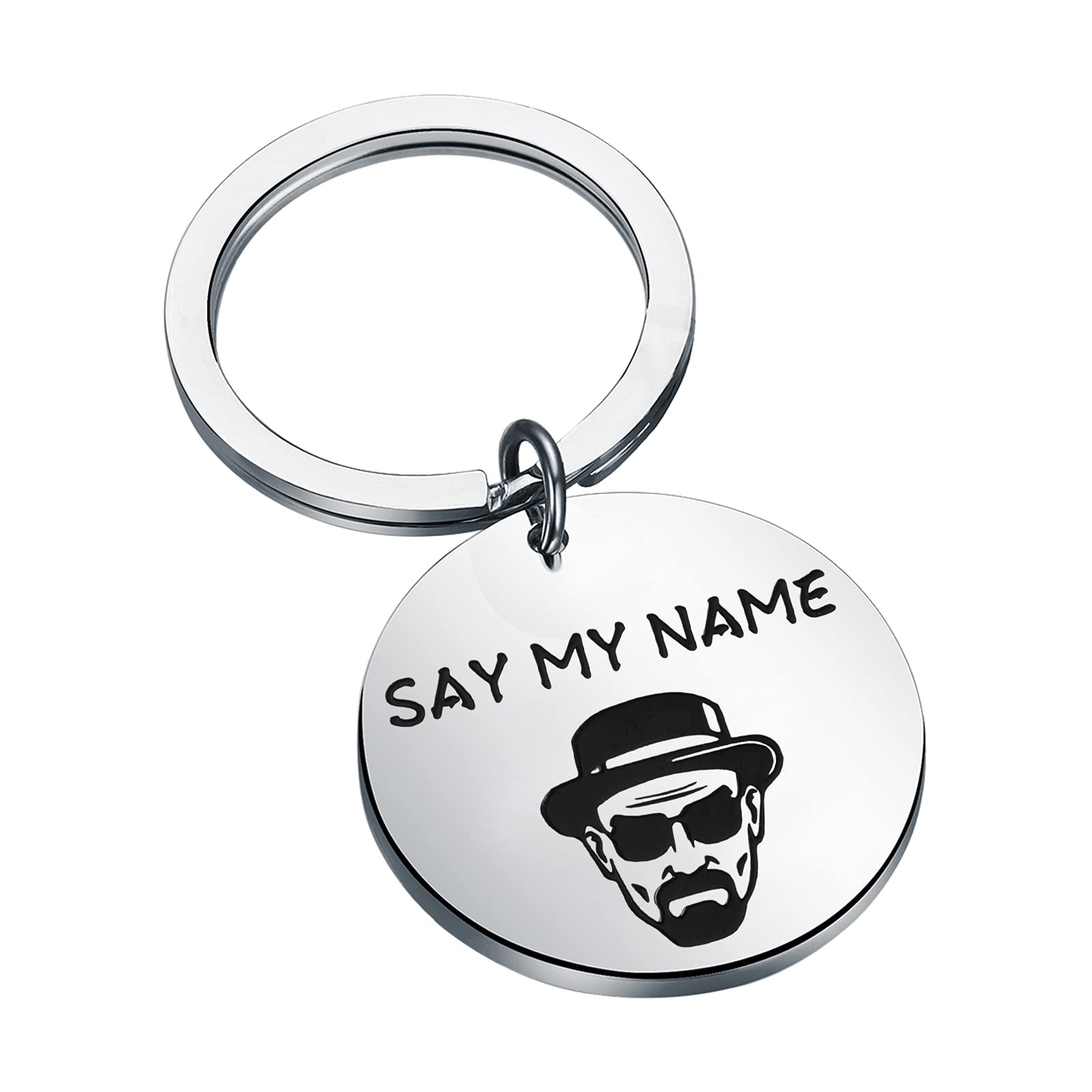 BLEOUK Crime TV Inspired Keychain Breaking Gift Bad Gift TV Show Fans Gift (Say MY name)