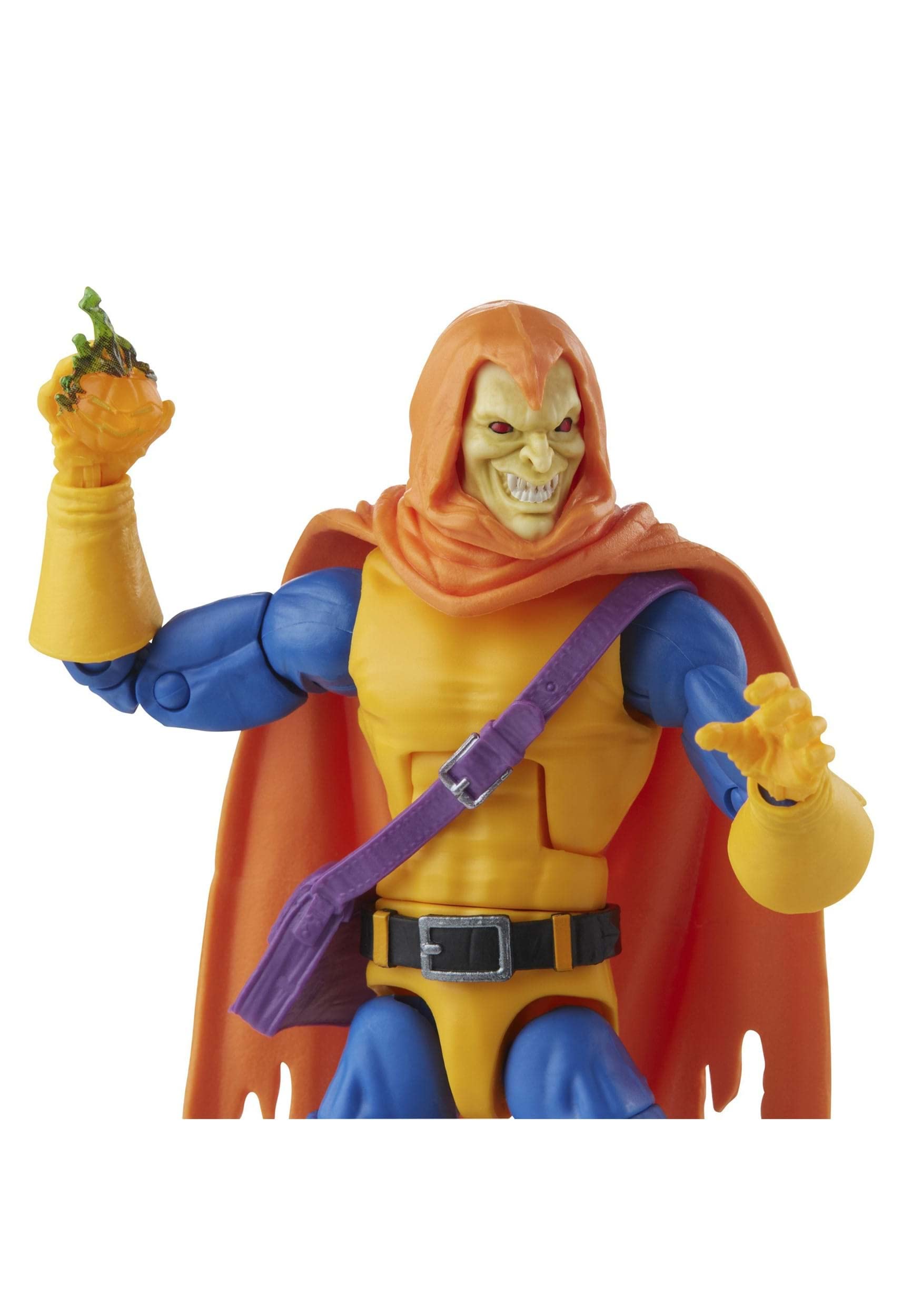 Spider-Man Marvel Legends Series 6-inch Hobgoblin Action Figure Toy, Toy Biz Inspired Design, includes 3 Accessories: Glider, Pumpkin Bomb, Satchel